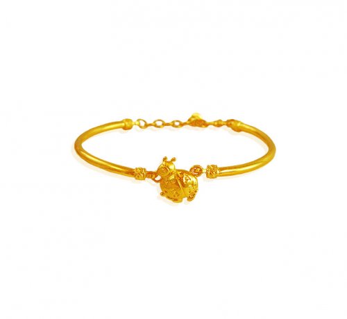 22 Karat Gold Kids Bracelet - ajkb62142 - 22K Gold Kids Bangle bracelet ...