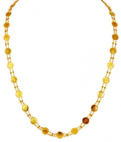 22 Karat Gold Gold Coins Chain - ajch62579 - 22K Gold chain is designed ...