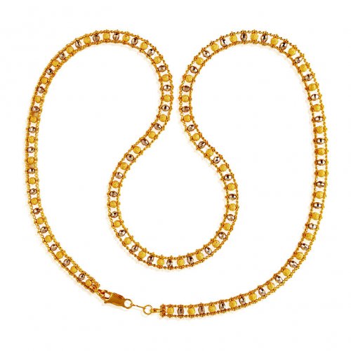 22k Thick Ball Chain (16 inch) - AjCh62955 - 22 Karat Gold chain is ...