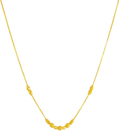 22Kt Gold Dokia Chain - AjCh61796 - 22K Gold Chain dokia chain is ...
