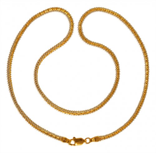 22 Karat Gold Two Tone Chain - asch64646 - 22KT Gold Two Tone Chain ...
