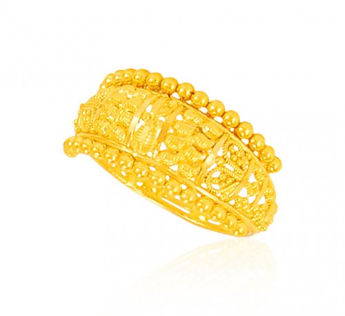 22 Karat Gold Ring - ajri65171 - 22 Karat Gold Ladies ring is designed ...