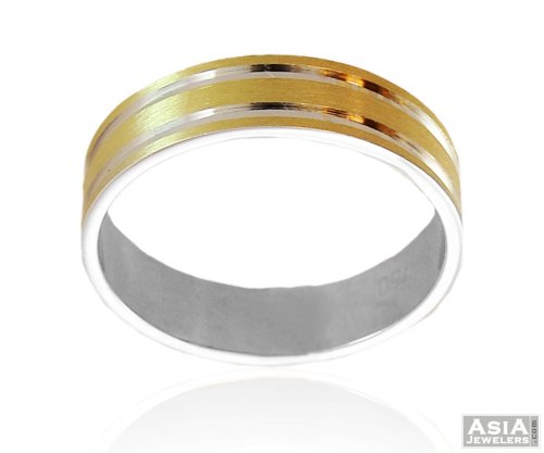 Fancy Wedding Band 18k - AjRi58122 - 18K White Gold Bands Beautifully ...