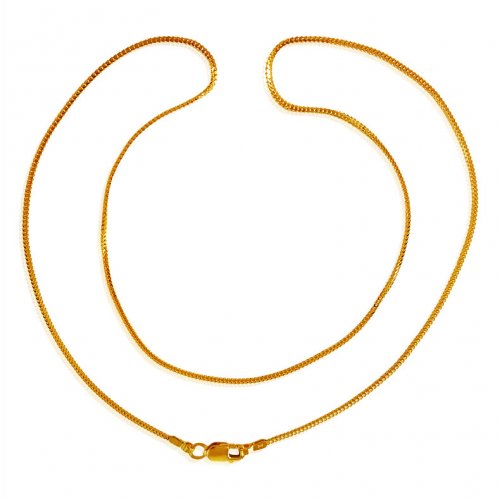 22 Kt Gold Ladies Chain (16 Inches) - asch64226 - 22Kt Gold Ladies ...