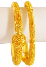 22K Gold Kadas - 22K Gold Wide Kada, Pipe Kada and broad bangles can be ...